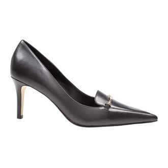Michael Kors Schwarze Lederpumps mit Spitzer Kappe und Schnalle - - Shoes - Damen - Schwarzk - 38 EU