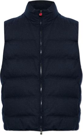 Kiton Gilet matelass&eacute; &agrave; col montant - Homme - Vestes - Bleu - Taille: 2XL