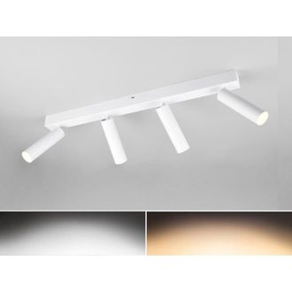 Trio Moderner led Deckenstrahler ambala dimmbar 4-flammig Weiß, Breite 65cm
