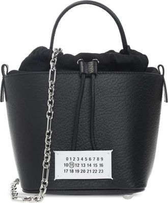 Maison Margiela Femme, Sacs, Noir, Taille: ONE Size 5AC Small Bucket Bag