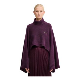 Twinset Femme, Pulls, Violet, Taille: 40/42 FR Pull &agrave; col roul&eacute;