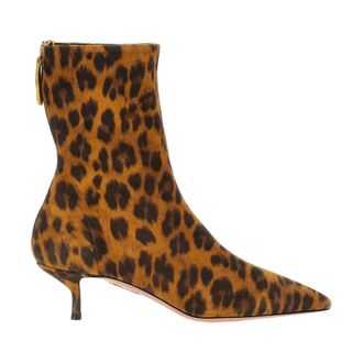 Aquazzura Leopardenmuster Stiefeletten - - Shoes - Damen - Braun - 37 1/2 EU