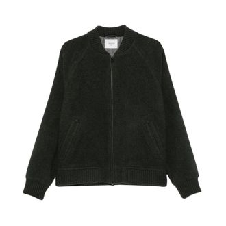 Circolo 1901 Bomber Zip Luxury Wool - Homme - Vestes - Vert - Taille: XL