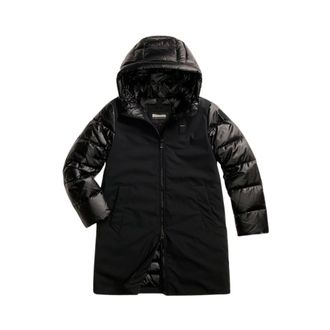 Blauer Saywer Langer Daunenmantel - - Coats - Damen - Schwarzk - L