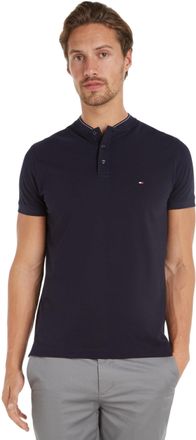 Tommy Hilfiger Herren Poloshirt Kurzarm Baseball Slim Fit, Blau (Desert Sky), 3XL