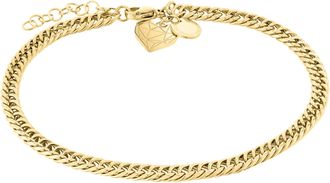 Liebeskind Fußkettchen Broken Heart Edelstahl IP Gold