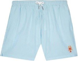 Maison Labiche Short de bain Lobster en coton m&eacute;lang&eacute;
