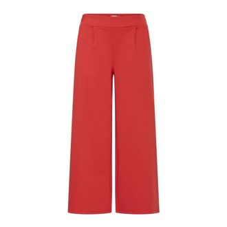 Ichi Ichi, Femme, Pantalons, Rouge, Taille: 46 FR Wide Pantalons