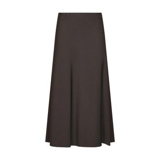 Brunello Cucinelli Twill Flute Rock - - Skirts - Damen - Braun - M