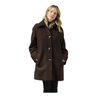 Junge Einreiher-Mantel - - Coats - Damen - Braun - XL