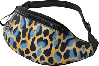 Generic Multifunktionale G&uuml;rteltasche Leopardenmuster Handytasche Tasche G&uuml;rteltasche Schultertaschen F&uuml;r Reisen Damen Fitness 14X35Cm