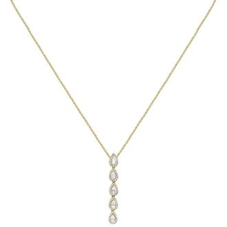 Cleor Collier en Plaqu&eacute; or et zircon