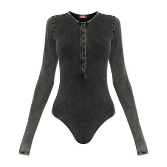 Diesel Femme, Tops, Noir, Taille: 36 FR Fresya-Dnm Bodysuit