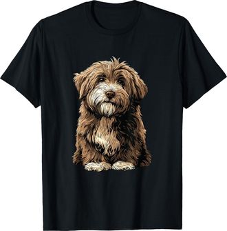 Whyitsme Design Schokoladen-Havaneser-Hunde-Illustration T-Shirt