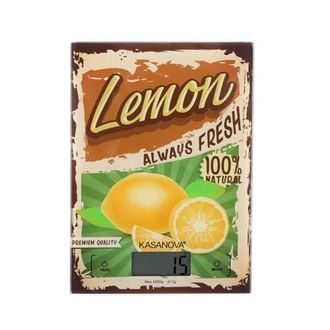 KASANOVA Kasanova 1 Lemon Digitale K&uuml;chenwaage - 5 kg, Glas ABS-Kunststoff Elektronische Komponenten