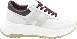 Hogan Low-Top Sneaker - Bordo Cream Low Shoes - Gr. 36 (EU) - in Wei&szlig; - f&uuml;r Damen