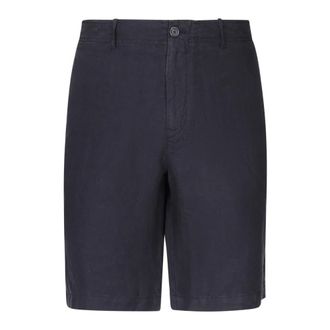 Fedeli Homme, Shorts, Bleu, Taille: M Shorts Bermuda en lin avec poches