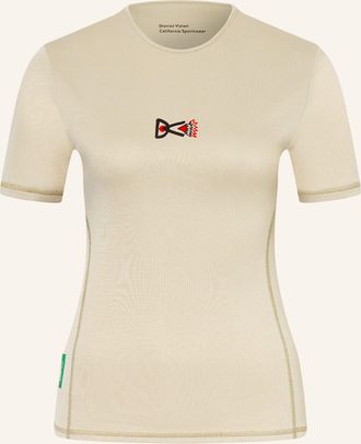 District Vision T-Shirt Paneled Training beige