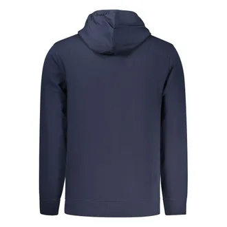 Tommy Hilfiger Logo-Embroidered Cotton Hoodie - Blue