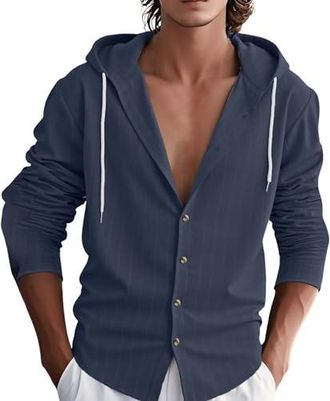 Generic chemise d&eacute;contract&eacute;e homme Chemise Homme Coton Blanche Manche Courte Manches Courtes Chemisette Grande Taille 5Xl Fille Fleur Femme S Plage &Agrave; Rabat Su