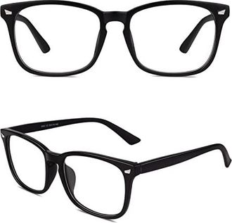 CGID Fausses Lunettes de Vue Femme Homme Lunettes Sans Correction Lunettes à Verres Transparente CN82