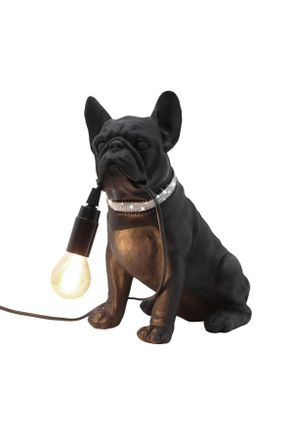 Ambia Home Tischleuchte, Schwarz, Kunststoff, Hund,Hund, Tierform,Tierform, 25x29x15 cm, Bsci, CE, Schnurschalter, Lampen & Leuchten, Innenbeleuchtung, Tischlamp