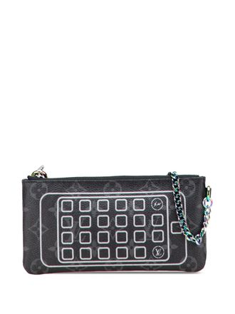 Louis Vuitton sac à main monogrammé Eclipse Flash Fragment (2017) - Noir