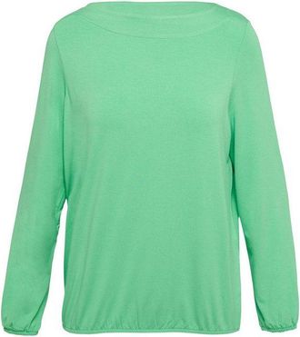 s.Oliver Langarmshirt T-Shirt O-Shape-Shirt aus Viskosemix