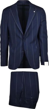 L.B.M. 1911 L.b.m. 1911, Homme, Costumes, Bleu, Taille: M Giacca Stondata