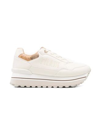 Alviero Martini 1A Classe Sneakers mit Eins&auml;tzen - Nude