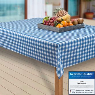 Laro Wachstuch-Tischdecke Abwaschbar Garten-Tischdecke Wachstischdecke PVC Plastik-Tischdecken Eckig Meterware Wasserabweisend Abwischbar, Muster:Bavaria B