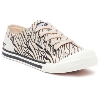 Rocket Dog Jazzin Wales Baumwoll Damenschwarze Turnschuhe