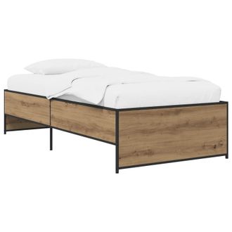 vidaXL Struttura Del Letto Rovere Artigianale 80 X 200 Cm Vidaxl