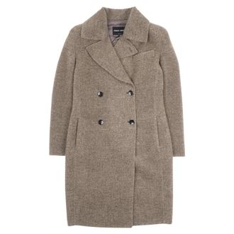 Giorgio Armani Einreiher-M&auml;ntel - - Coats - Damen - Beige - XS