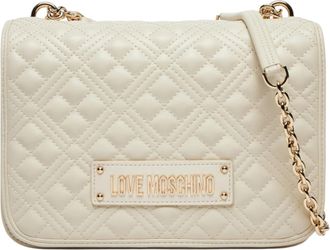 Love Moschino Damen Jc4000pp1mla0110 Schultertasche, Elfenbein