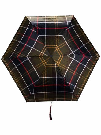 Barbour parapluie Portree &agrave; carreaux - Vert