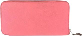 Herm&egrave;s Portefeuille long Azap Silkin Rose Pre-owned - Femme - Pre-owned - Rose - Taille: ONE Size