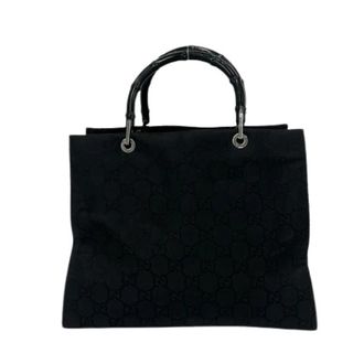 Gucci Pre-owned GG Logo Canvas Handbag - - Pre-owned - Damen - Schwarzk - ONE SIZE