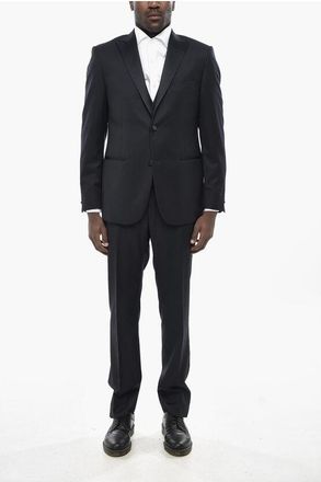 Nino Danieli Three-Piece Virgin Wool Suit CERIMONIA with Double Vents, Pe size 50