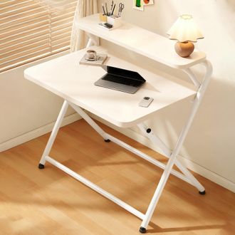 Generic Klappbarer Beistelltisch, Snacktisch Mit Verstellbaren F&uuml;&szlig;En, X-F&ouml;Rmigen Klappbeinen, Leicht Zu Reinigen, for Wohnzimmer, Arbeitszimmer, Schlafzimmer,