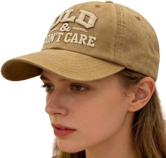 Generic Casquette de baseball - Design brod&eacute; &laquo; Dont Care &raquo; - Casquette de baseball amusante et r&eacute;glable pour femme | Pour le golf, la course &agrave; pied, lentra&icirc;ne