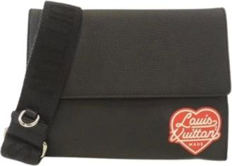 Louis Vuitton unisex, Pre-owned, Noir, Taille: ONE Size Sac bandouli&egrave;re vintage Pre-owned en denim Monogram