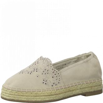 Tamaris Damen Flats, Frauen Espadrilles,Touch It-Fu&szlig;bett,Halbschuhe,Sommerschuhe,umflochten,Slipper,maritim,weiblich,Lady,Ladies,Ivory,39 EU / 5.5 UK