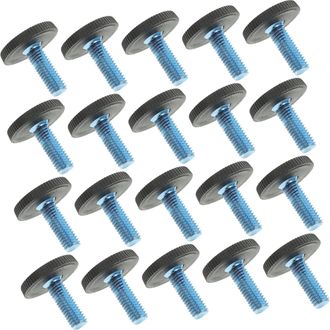 PartyKindom 20 Stück Teiliges Möbel Nivellierfüße Verstellbare Stuhl und Tischbein Leveler Kunststoff Verstellbar rutschfest und Schützend Passend für Schränke So