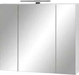 Schildmeyer Spiegelschrank 141350 Limone, 80 x 74,4 x 16 cm, weiß matt