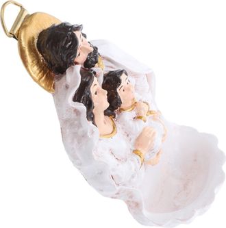 Cabilock Jesus-krippenanhänger Aus Kunstharz Für Innenbereich Biblische Skulptur Als Weihnachtsdekoration Wand Oder Tischkrippe Religiöses Anhängerdekor
