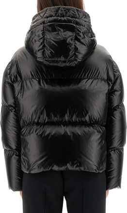 Fay Hooded Polyamide Down Jacket - Black
