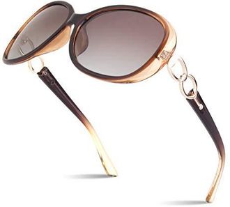 Generic Lunettes de soleil polaris&eacute;es tendance surdimensionn&eacute;es pour femme Protection 100 % UV400