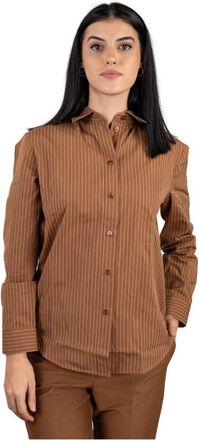 Max Mara Femme, Blouses et Chemises, Brun, Taille: 38 FR Blouses & Chemises