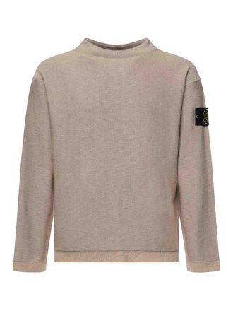 Stone Island Pull Col Rond - Camel